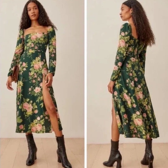 Reformation | Dresses | Reformation Sigmund Dress In Belvedere | Poshmark